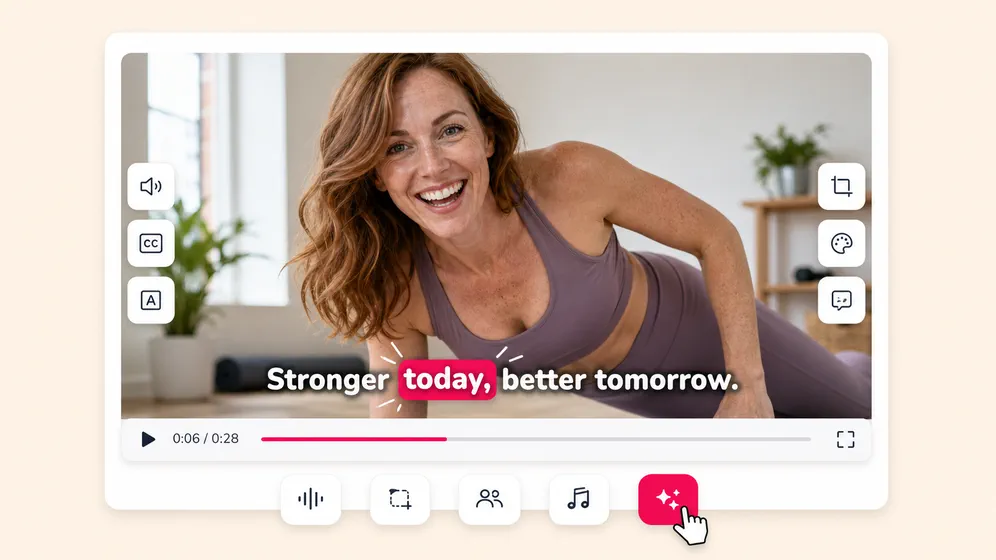 Free Auto Caption Generator - Word-by-Word Video Captions | Fliki
